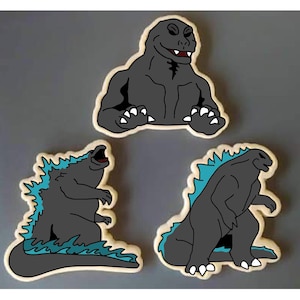 Godzilla - Detailed Cookie Cutters - Stamp - Fondant Cutter - Etsy