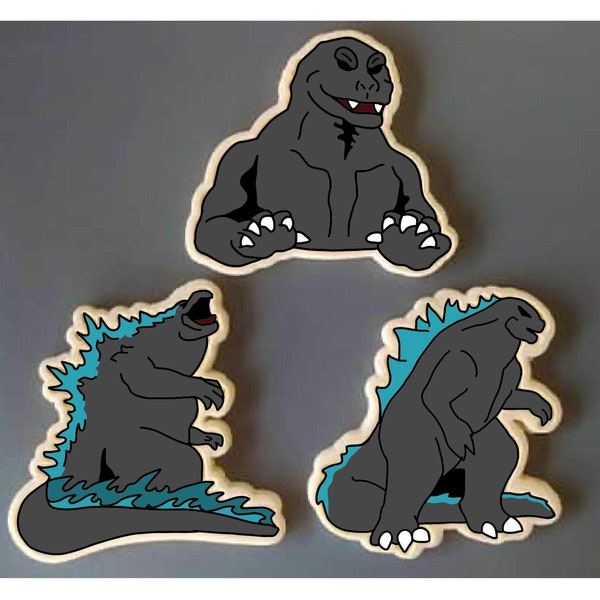 Godzilla Stencil - Etsy