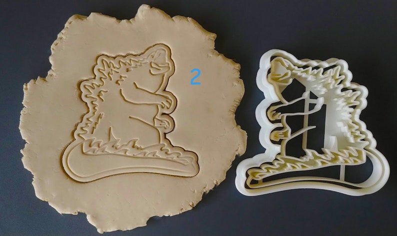 Godzilla - Detailed Cookie Cutters - Stamp - Fondant Cutter - Etsy