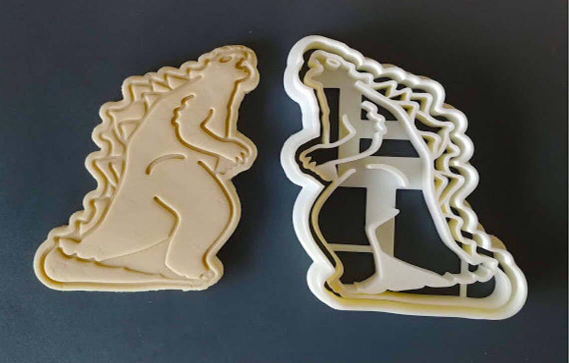Godzilla - Detailed Cookie Cutters - Stamp - Fondant Cutter - Etsy