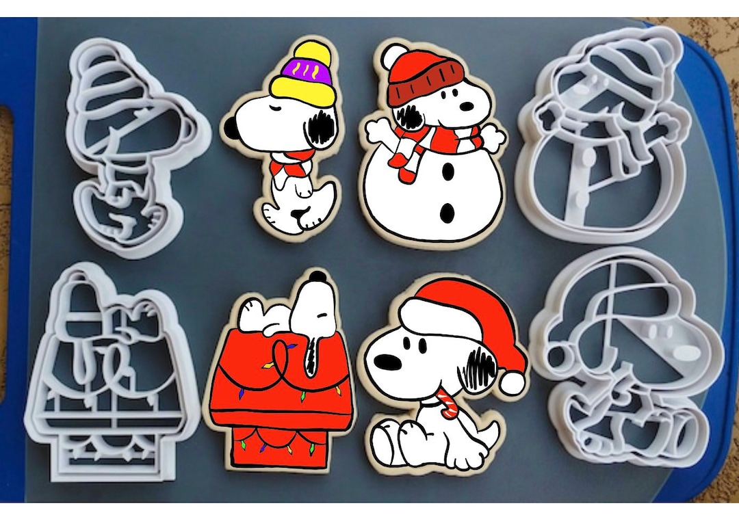 Snoopy - Christmas - Cookie Cutters - Fondant Cutter - Etsy