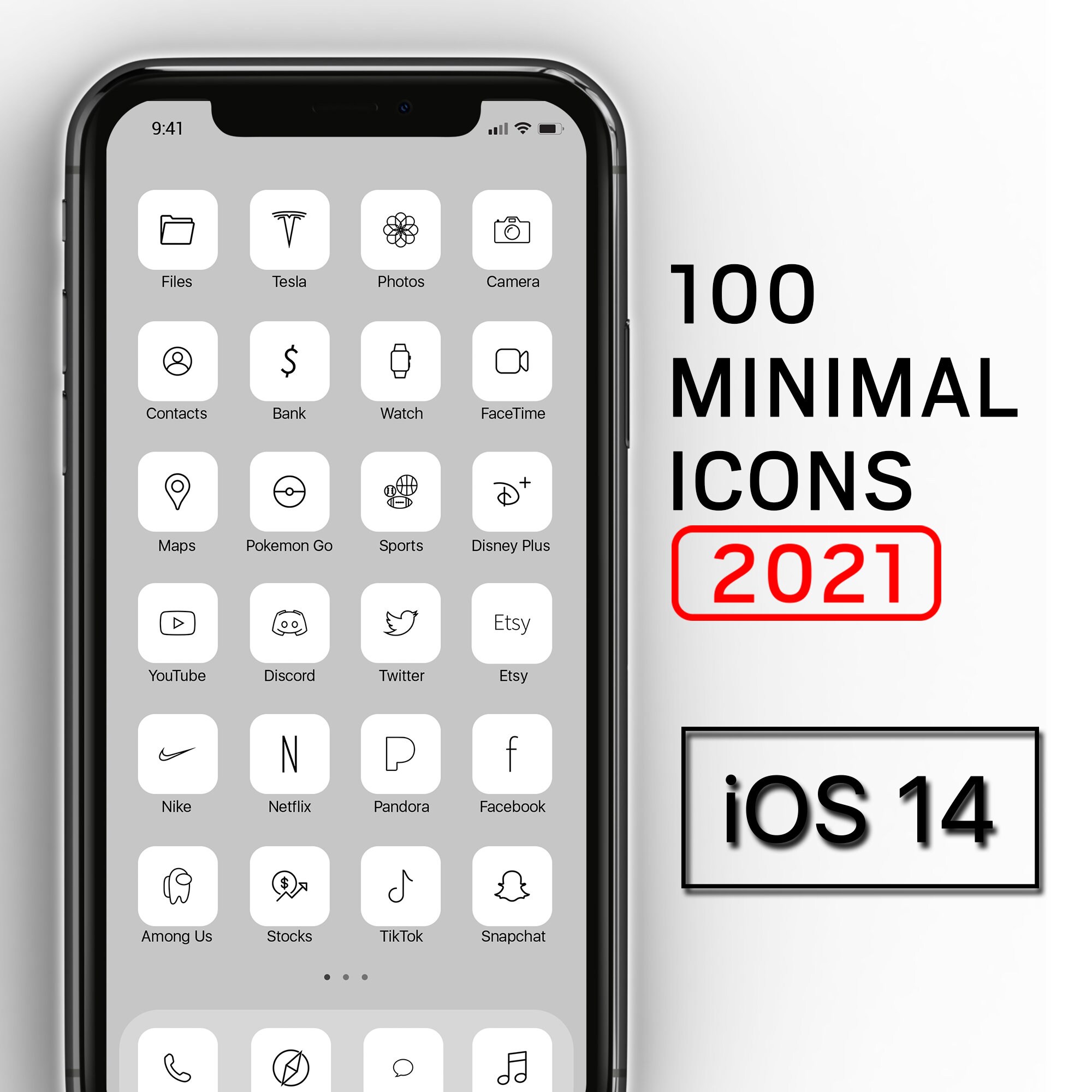White Minimalist App Icons PREMIUM Free Icon Requests | Etsy