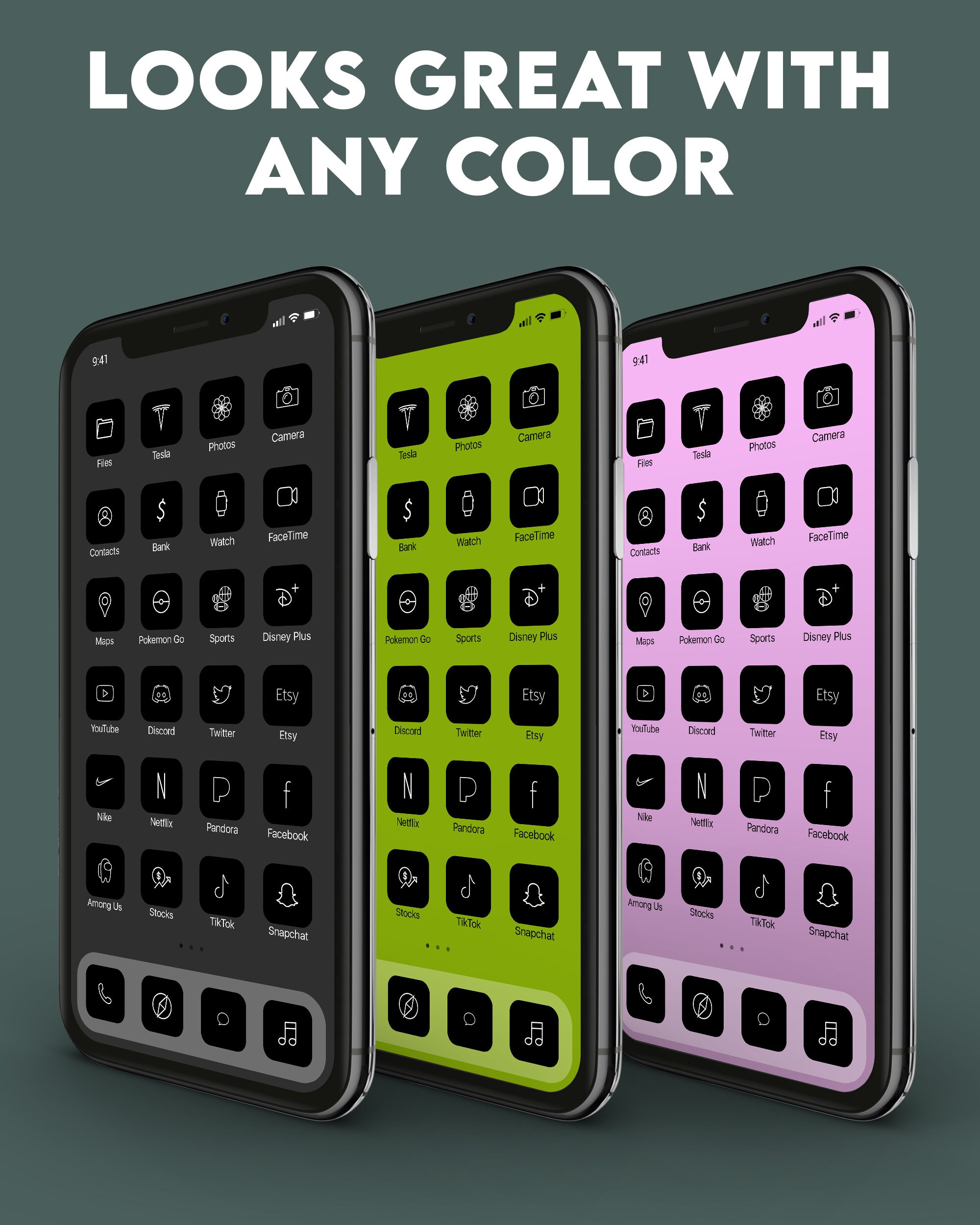 Black Minimalist App Icons PREMIUM Free Icon Requests - Etsy