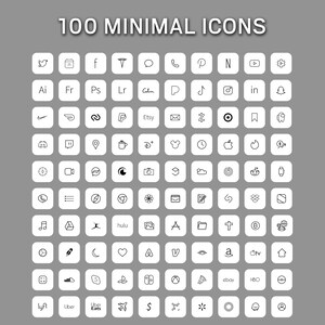 White Minimalist App Icons - PREMIUM | Free Icon Requests [iphone Ios ...