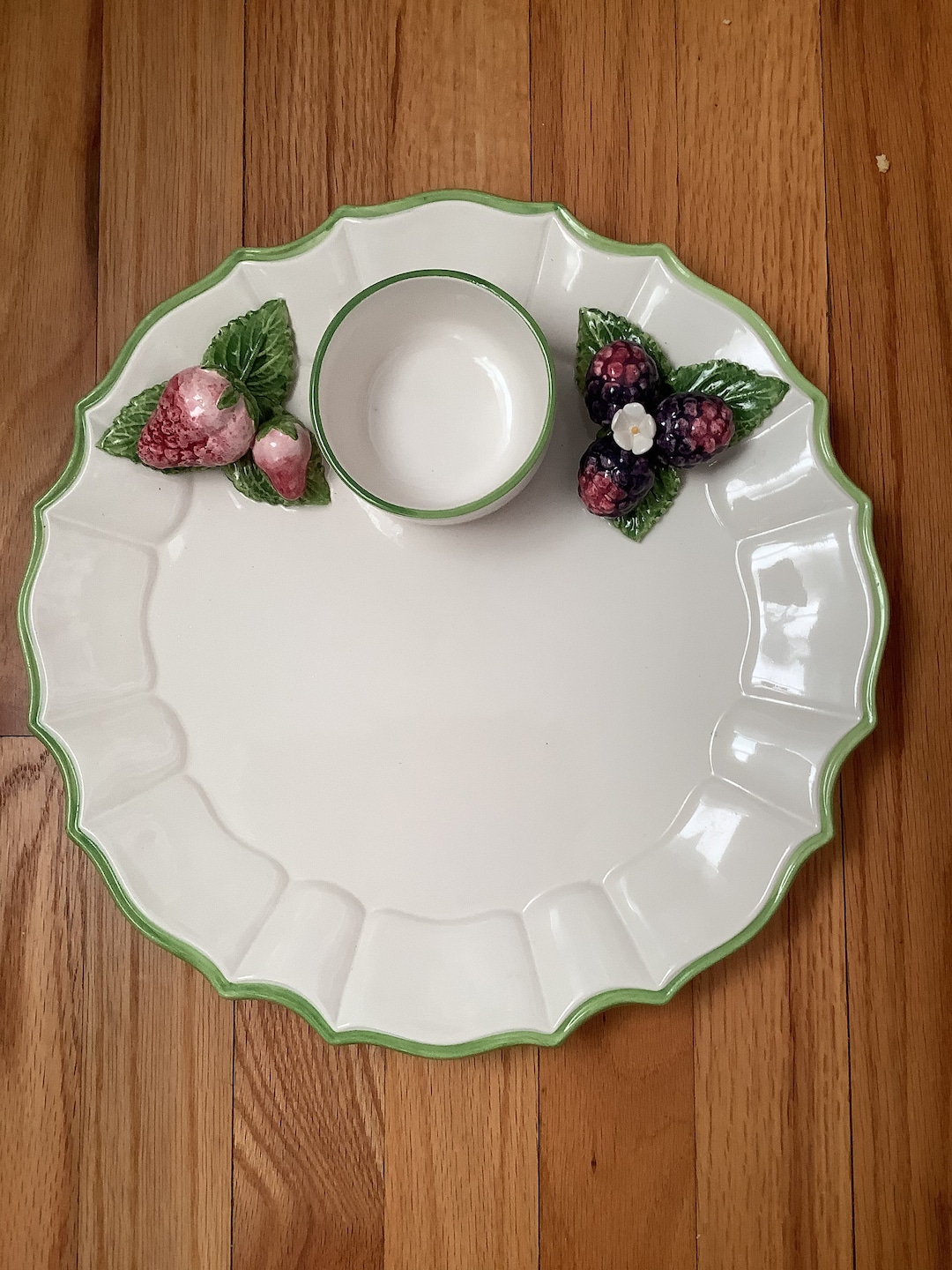 The Mane Lion Italian Ceramic Chip and Dip Platter - Etsy