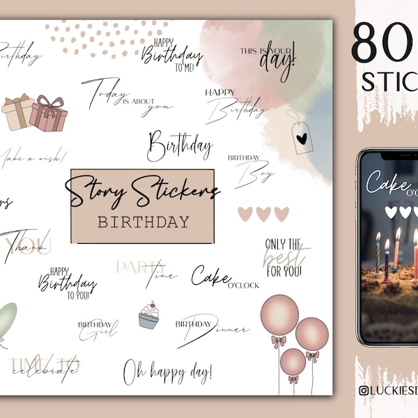 Instagram Stickers - Etsy