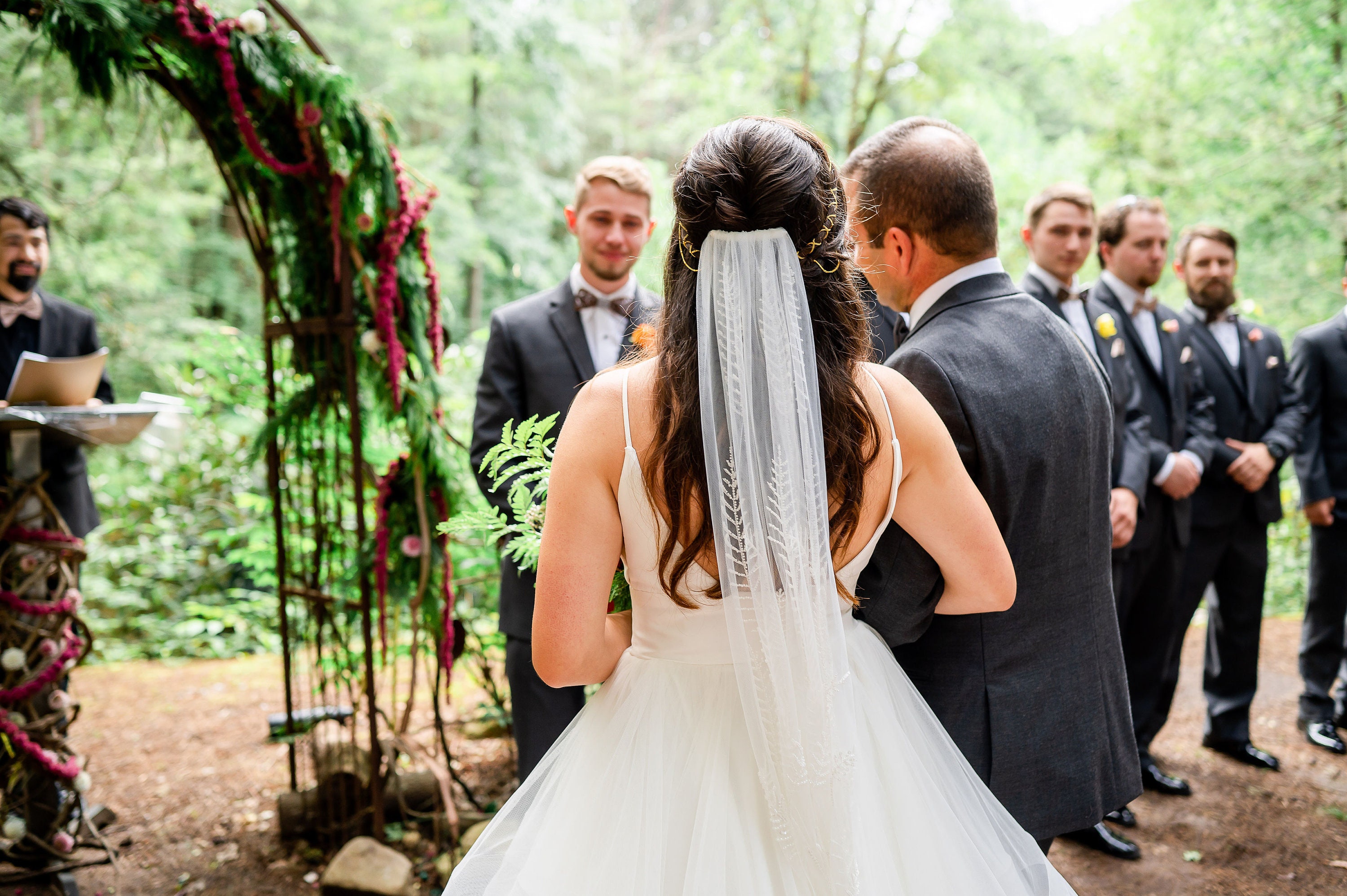 Beaded Leaf embroidered wedding veil bridal veil long | Etsy