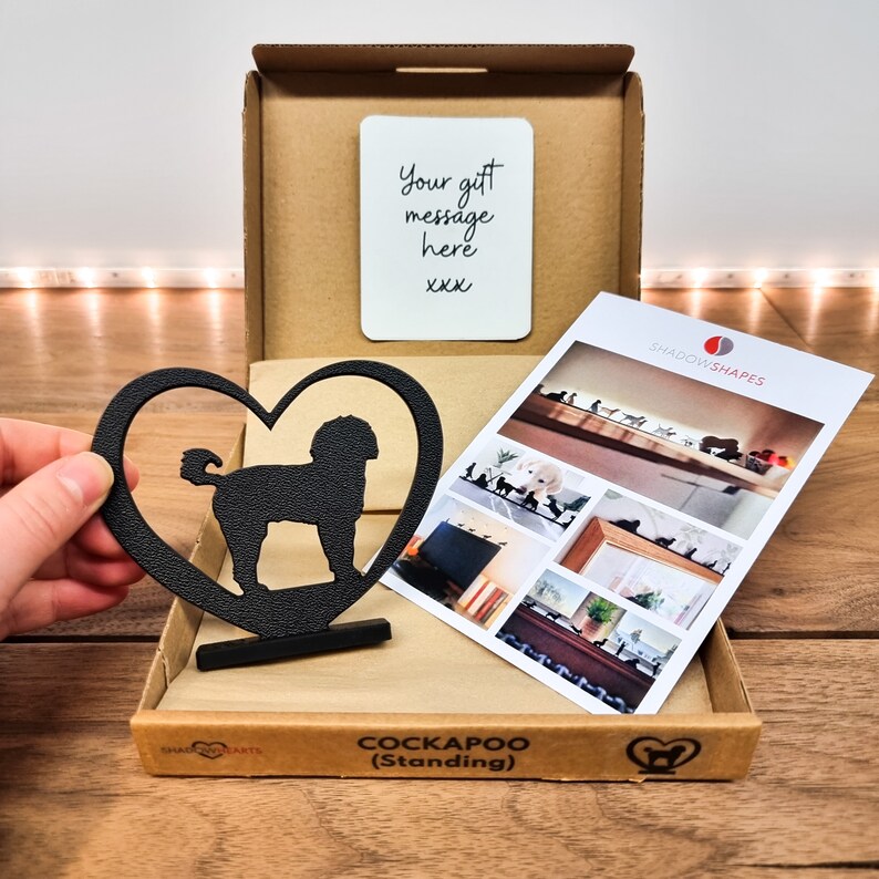 Cockapoo Shadowheart Gorgeous Gift for a Dog Lover Heart - Etsy UK