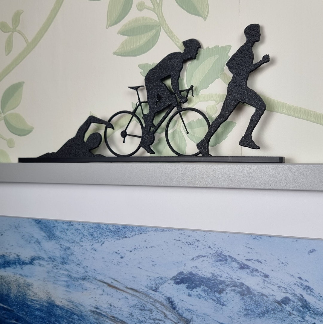 Triathlon Ornament (male) Crafted From High Quality Recycled Plastic ...