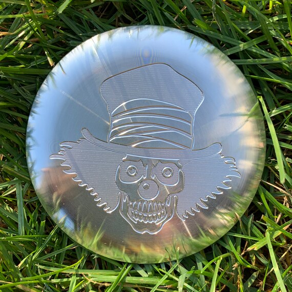 Disc Golf Aluminum Mini Marker Mad Hatter Skull - Etsy