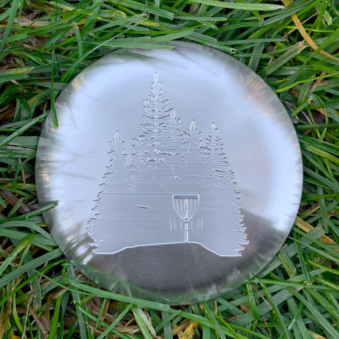 Disc Golf Aluminum Mini Marker Disc Golf Basket in Trees - Etsy