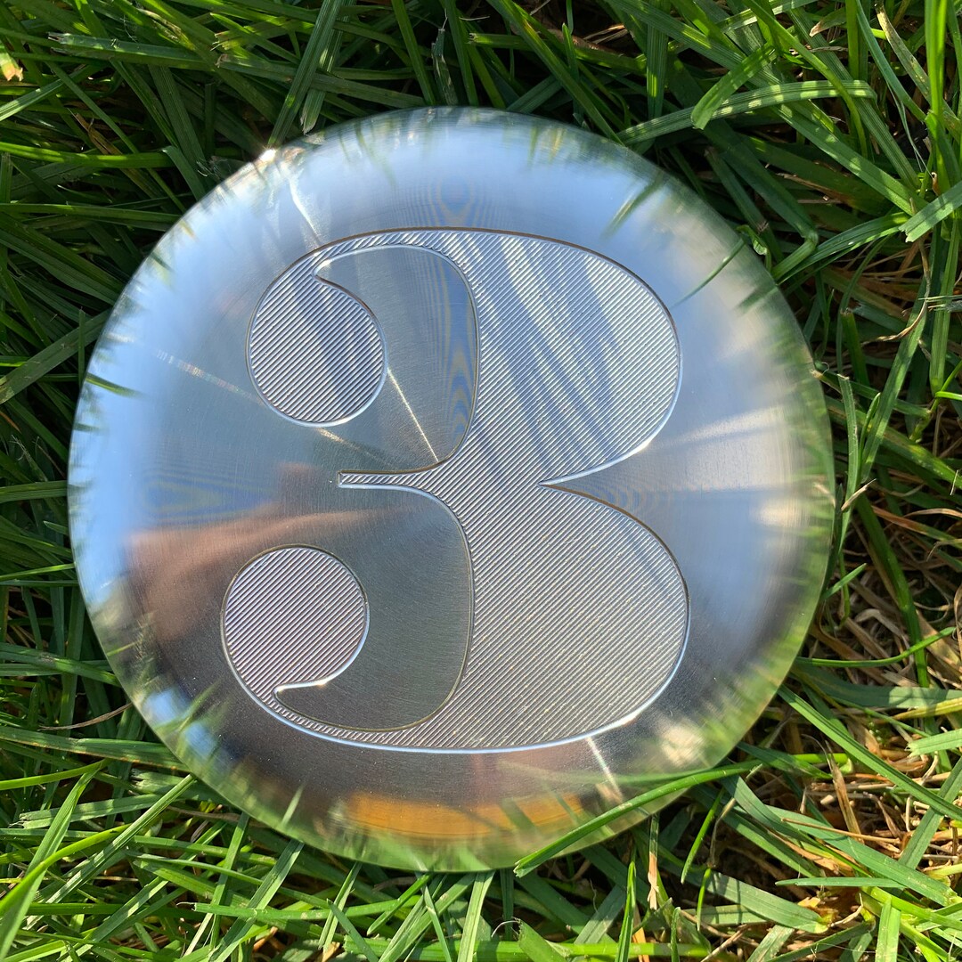 Disc Golf Aluminum Mini Marker Poster Numbers Engraved - Etsy