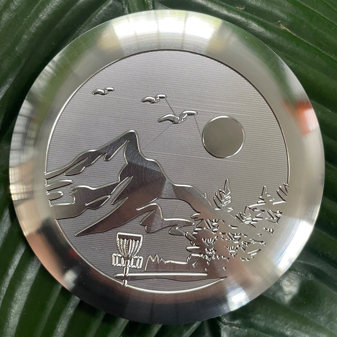 Disc Golf Aluminum Mini Marker Disc Golf Basket in the Mountains ...