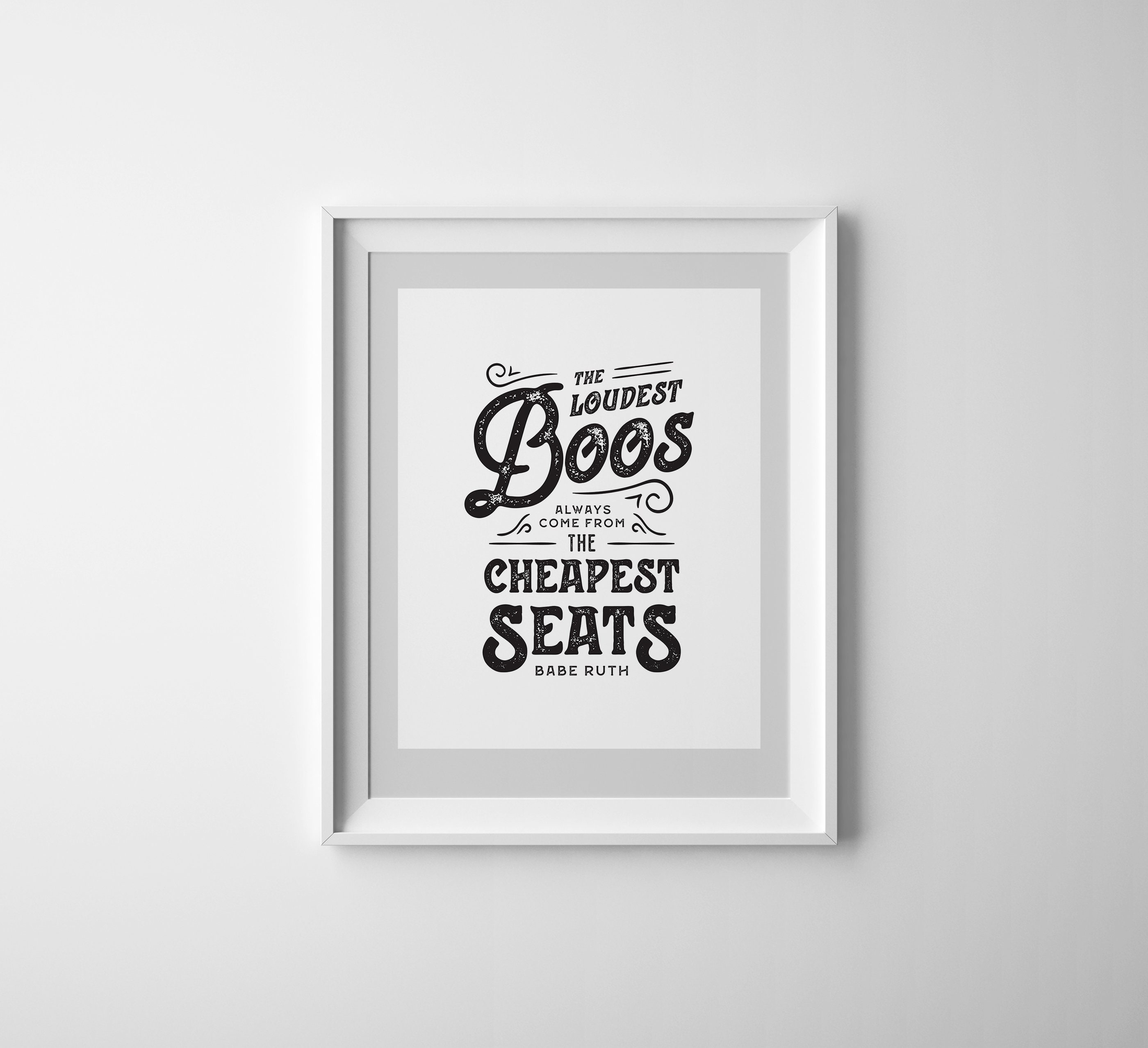 Babe Ruth Printable Quote | Vintage Series - Etsy
