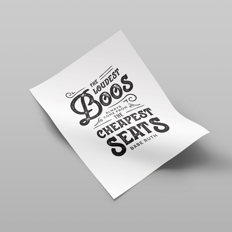 Babe Ruth Printable Quote | Vintage Series - Etsy