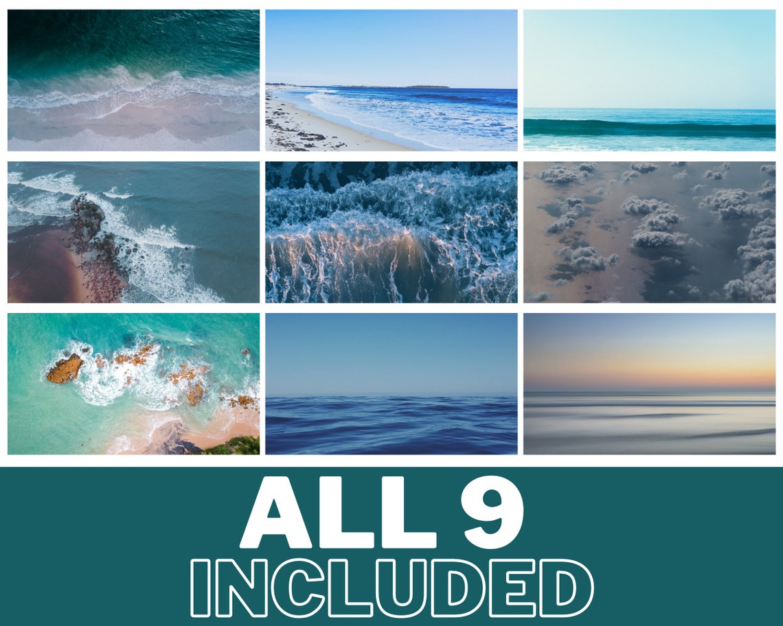 Zoom Background Download Ocean Zoom Background Virtual - Etsy