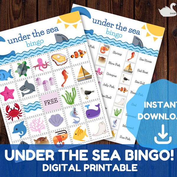 Sea Bingo - Etsy