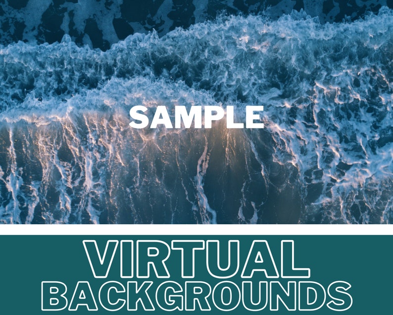 Zoom Background Download Ocean Zoom Background Virtual - Etsy