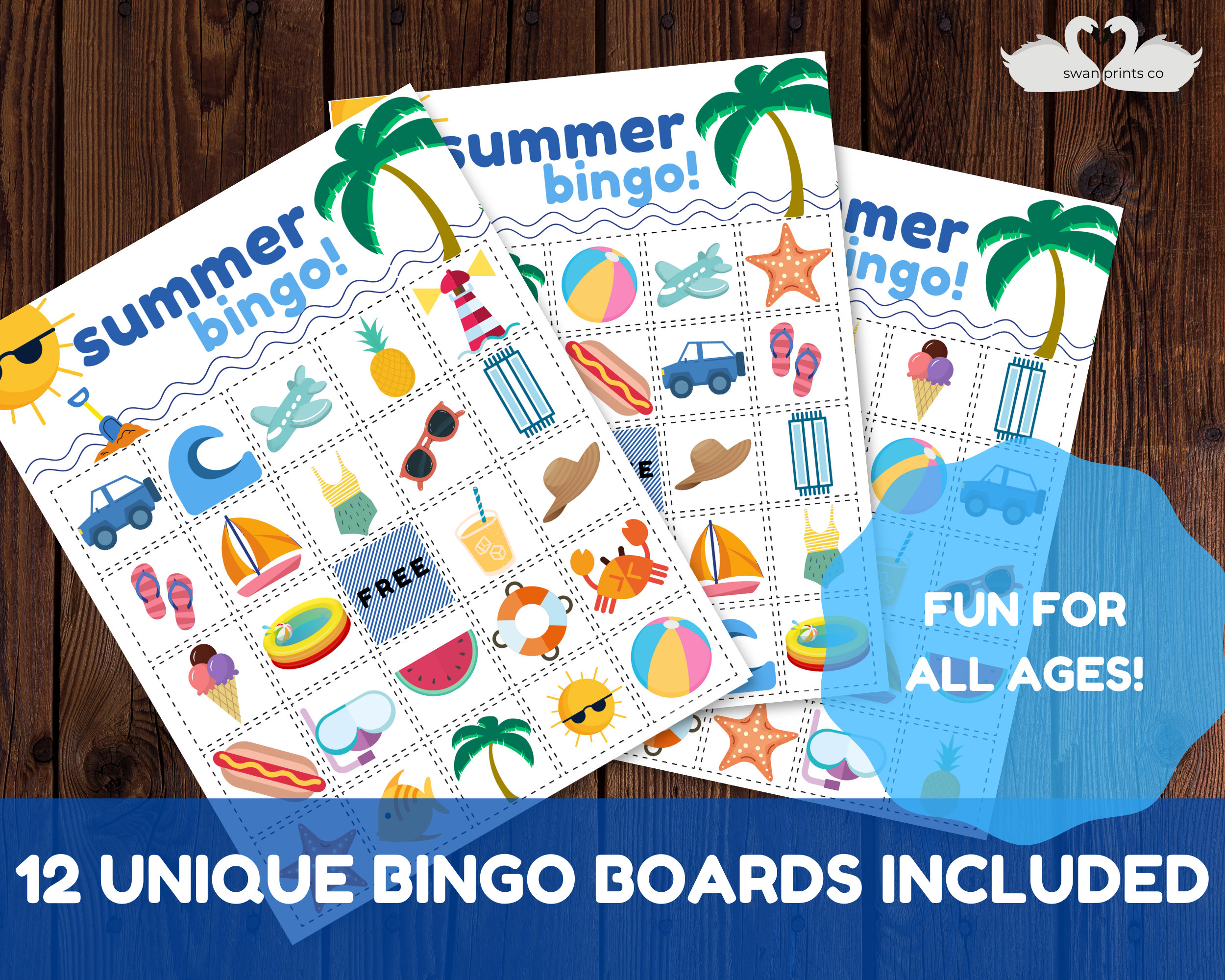Summer Bingo - Seasonal Bingo - Kids Printable Game - Classroom Bingo ...