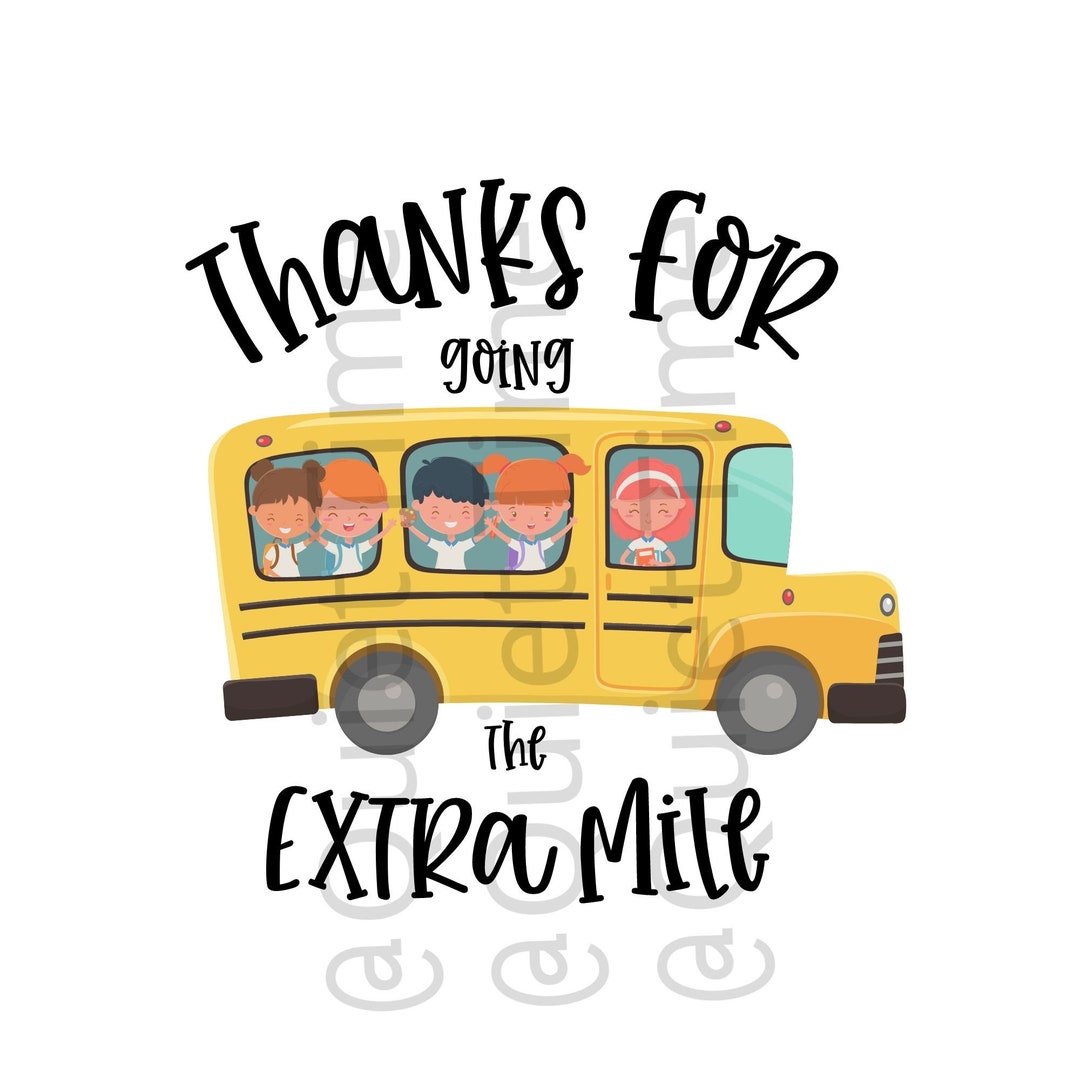 PNG FILE Bus Driver Thank You Bus Driver Appreciation Back - Etsy