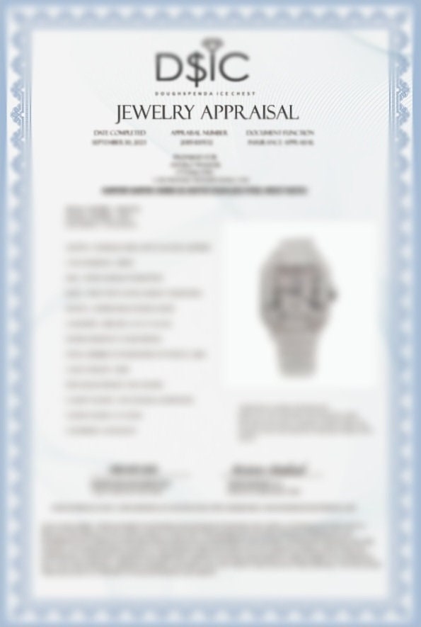 Professional Diamond Jewelry Appraisal Report shipped Laminated Copy - Etsy