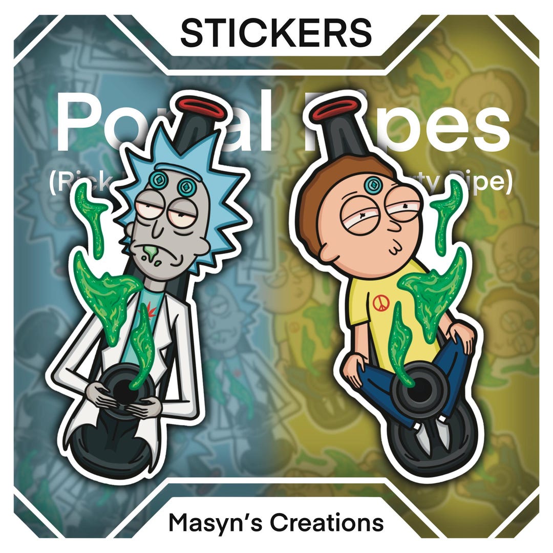 Portal Pipes Sticker Pack 420 Stickers Weed Stickers Stickers for ...