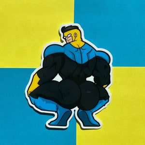 Thicc Omni-man X Thicc Invincible Sticker Pack Funny Thick Omni-man ...