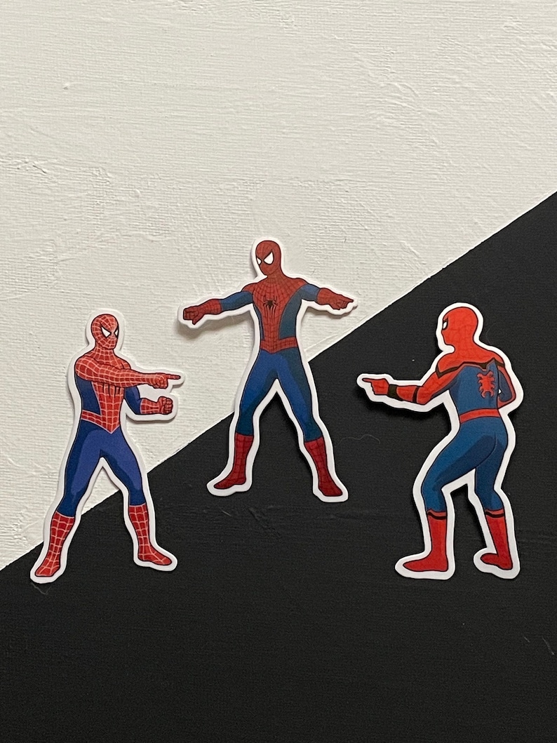 Spider-man Pointing Meme Sticker Toby Maguire Andrew - Etsy