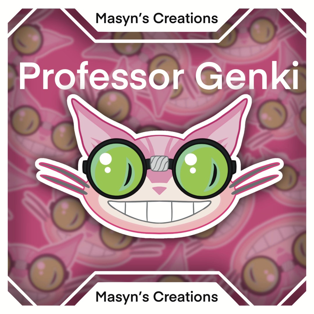 Professor Genki Sticker Professor Genki Saints Row Sticker Gaming ...