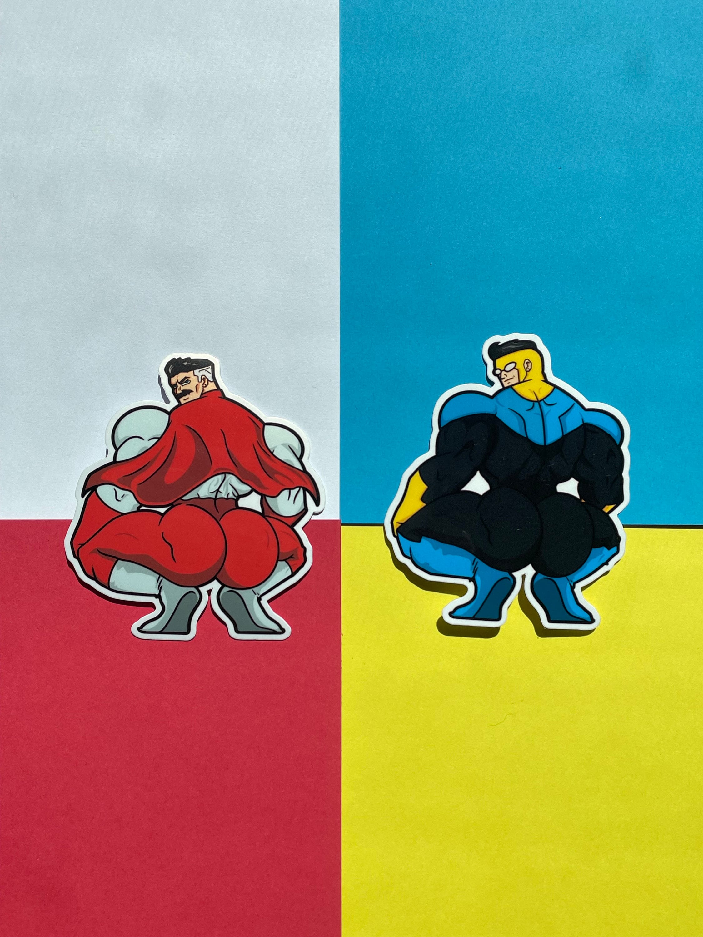 Thicc Omni-man X Thicc Invincible Sticker Pack Funny Thick Omni-man ...
