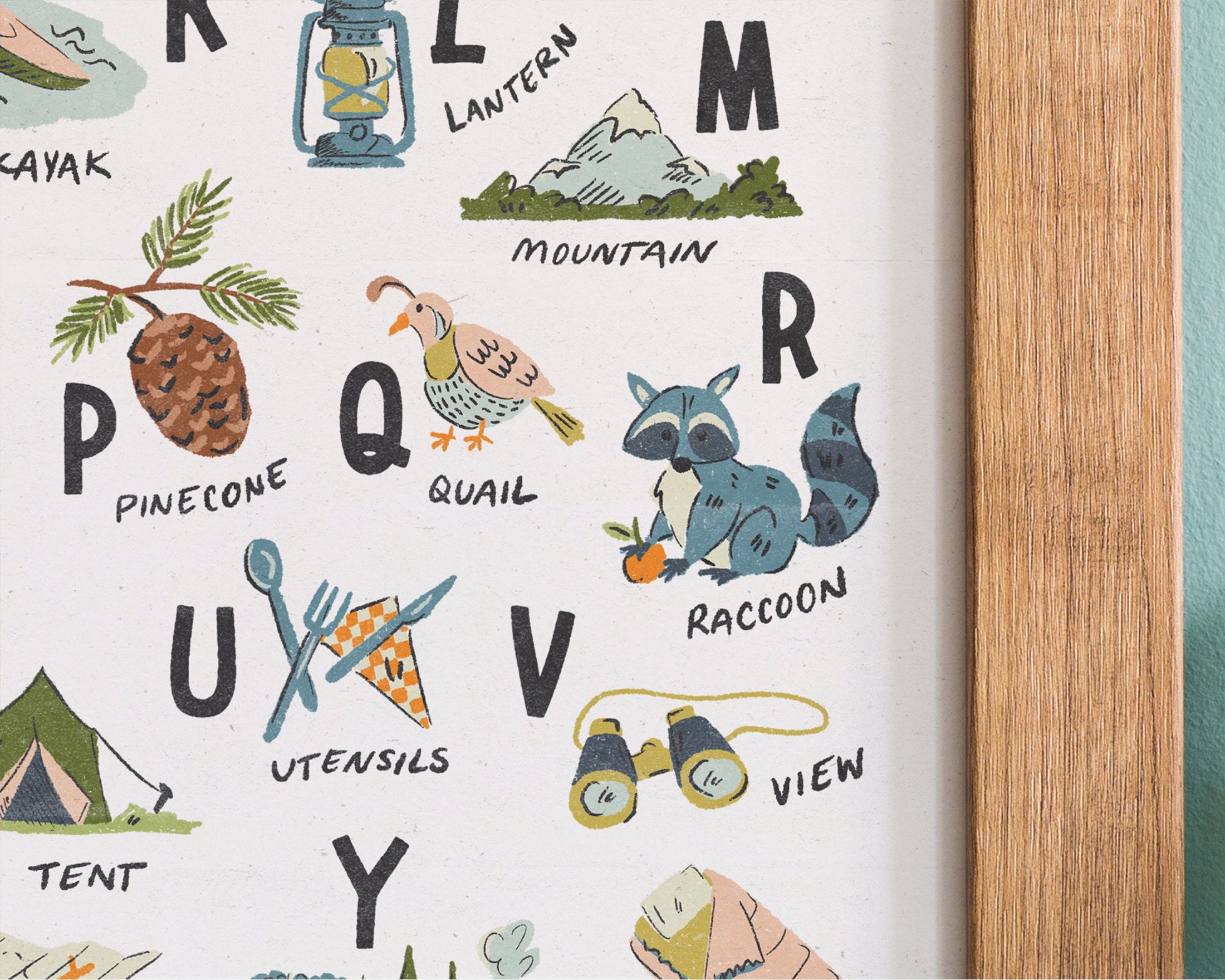 Adventure Alphabet Print Illustrated Children's Print - Etsy