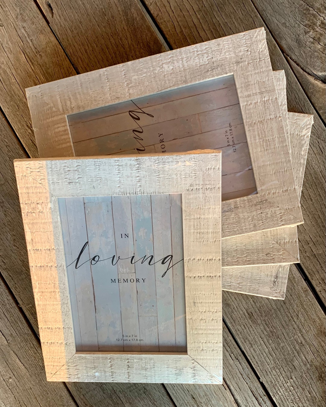 Rustic Wood Picture Frame 5x7 for Tabletop or Wall Mounting - Etsy