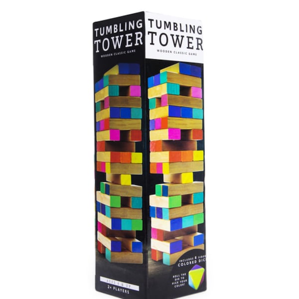 Rainbow Jenga - Etsy