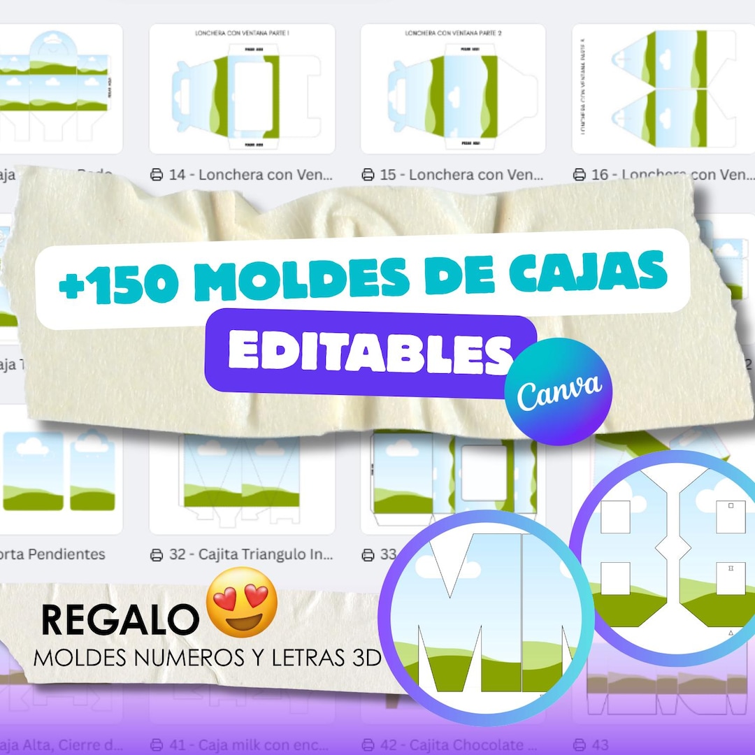 Mega Pack Bundle: Editable Canva Templates, Creative Stationery Boxes ...