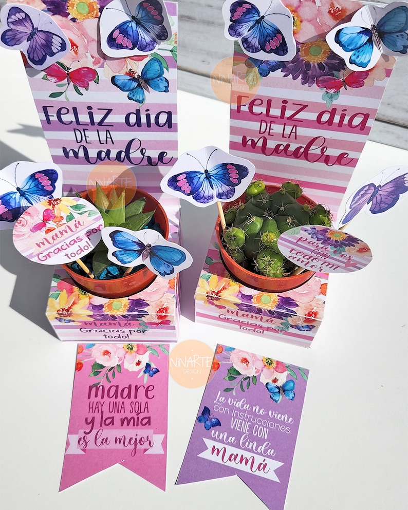 Mother's Day Printable Flower Pot Holder Kit - Etsy