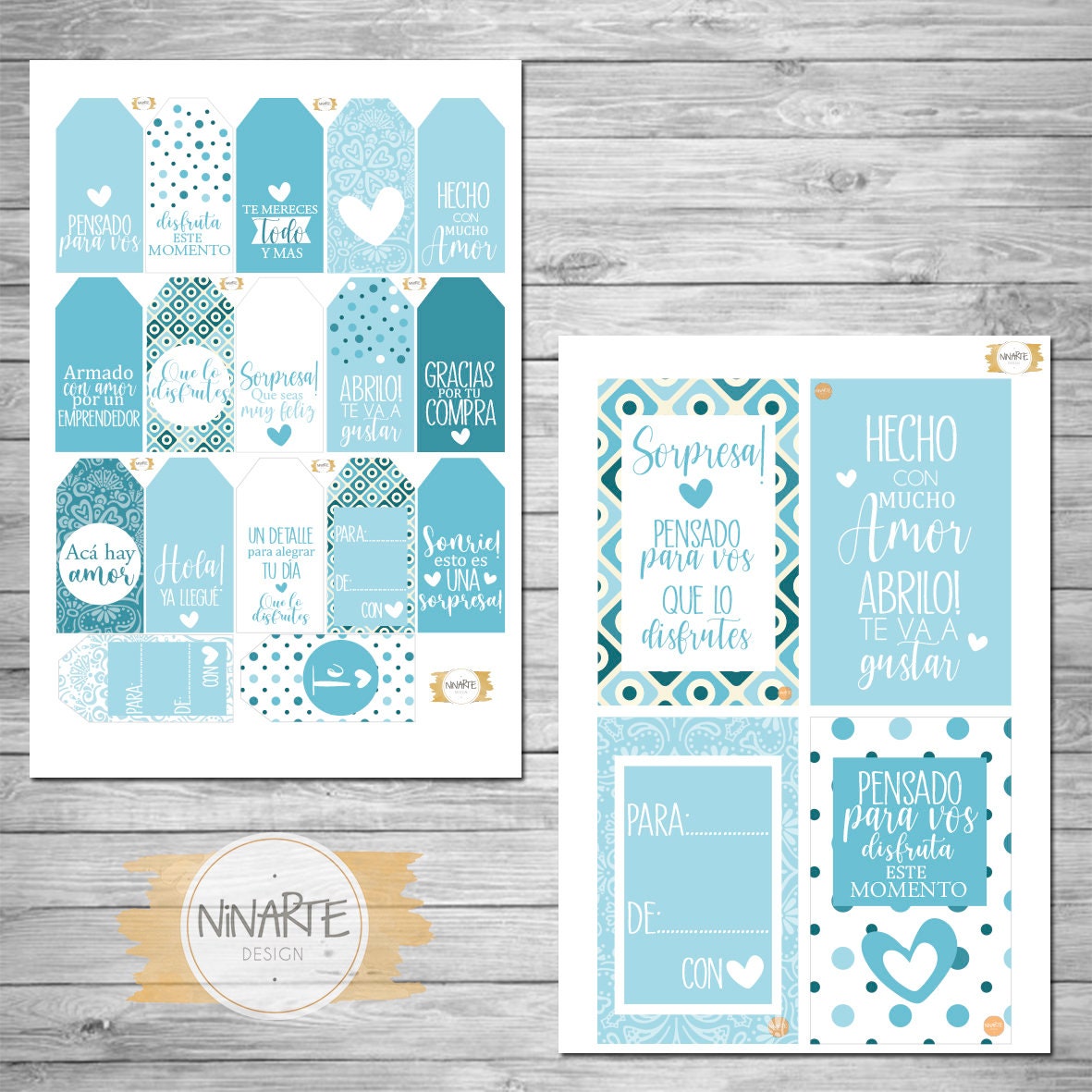 Printable Kit Blue Entrepreneur Labels - Etsy