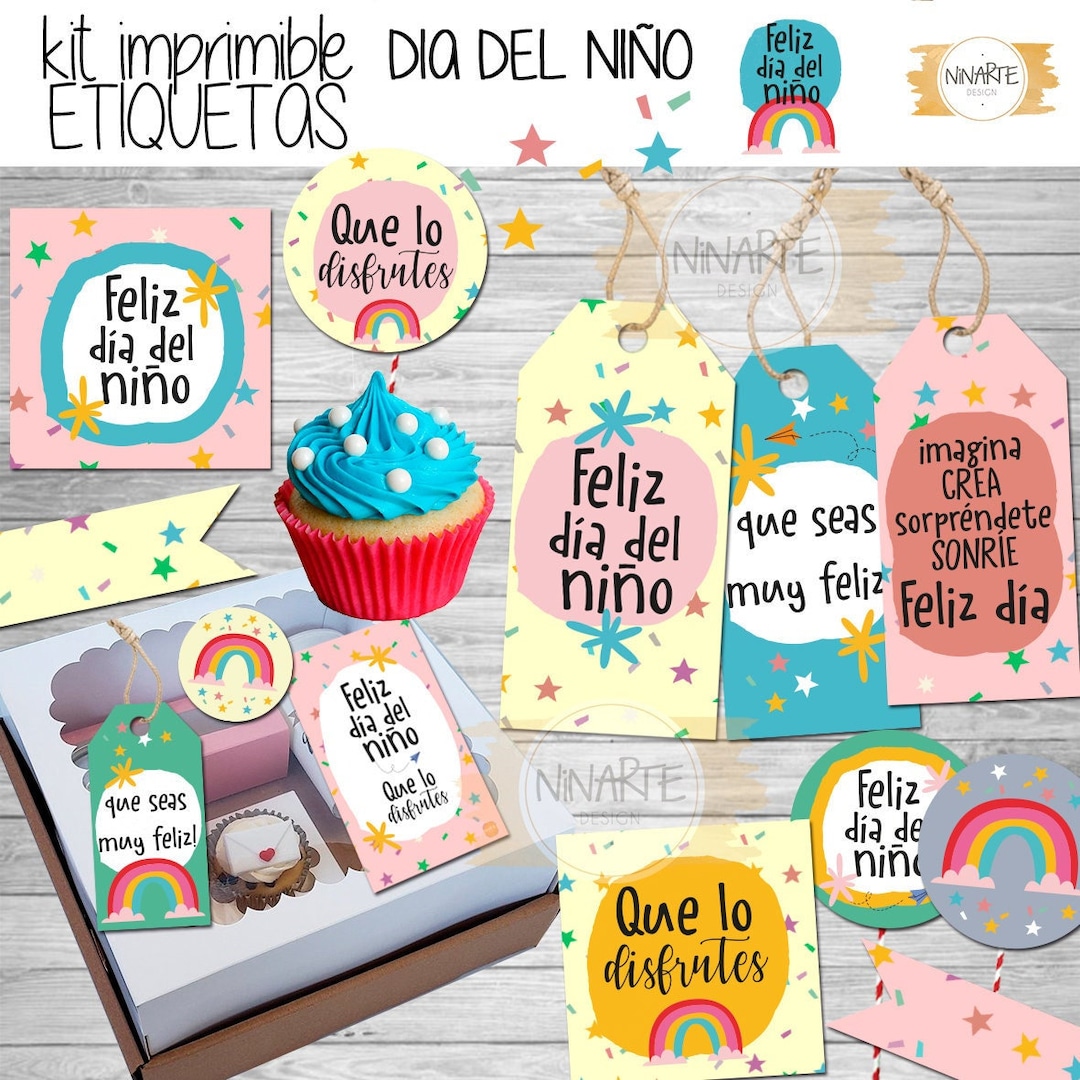 Printable Children's Day Labels Kit - Etsy