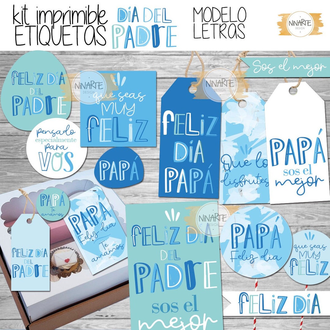 Printable Kit of Father's Day Labels and Letters - Etsy