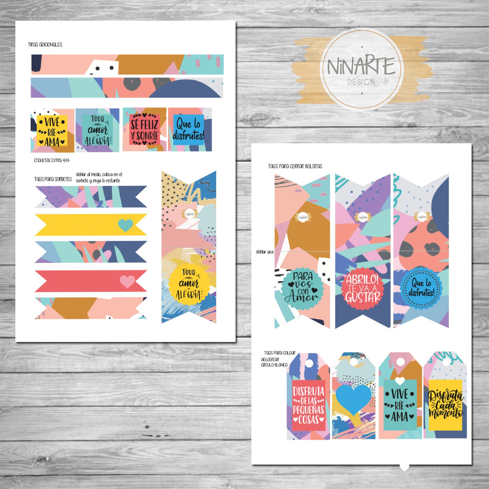 Kit imprimible Frases motivadoras universal unisex para desayuno o ...