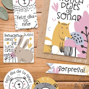 Printable Kit for Children's Day and Nordic Childhood Labels - Etsy