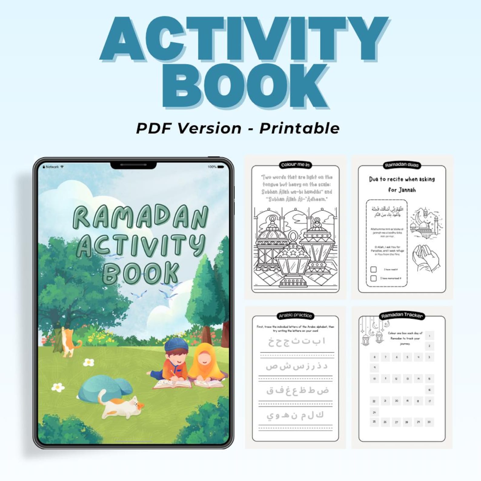 PDF Ramadan Activity Book - Printable PDF | Islamic Educational ...