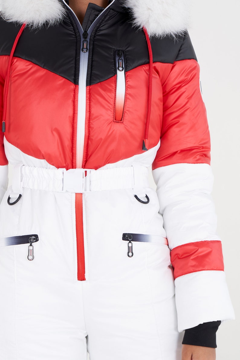 Womens Snowsuit White Womens Ski Suit Black Womens Ski Suit - Etsy