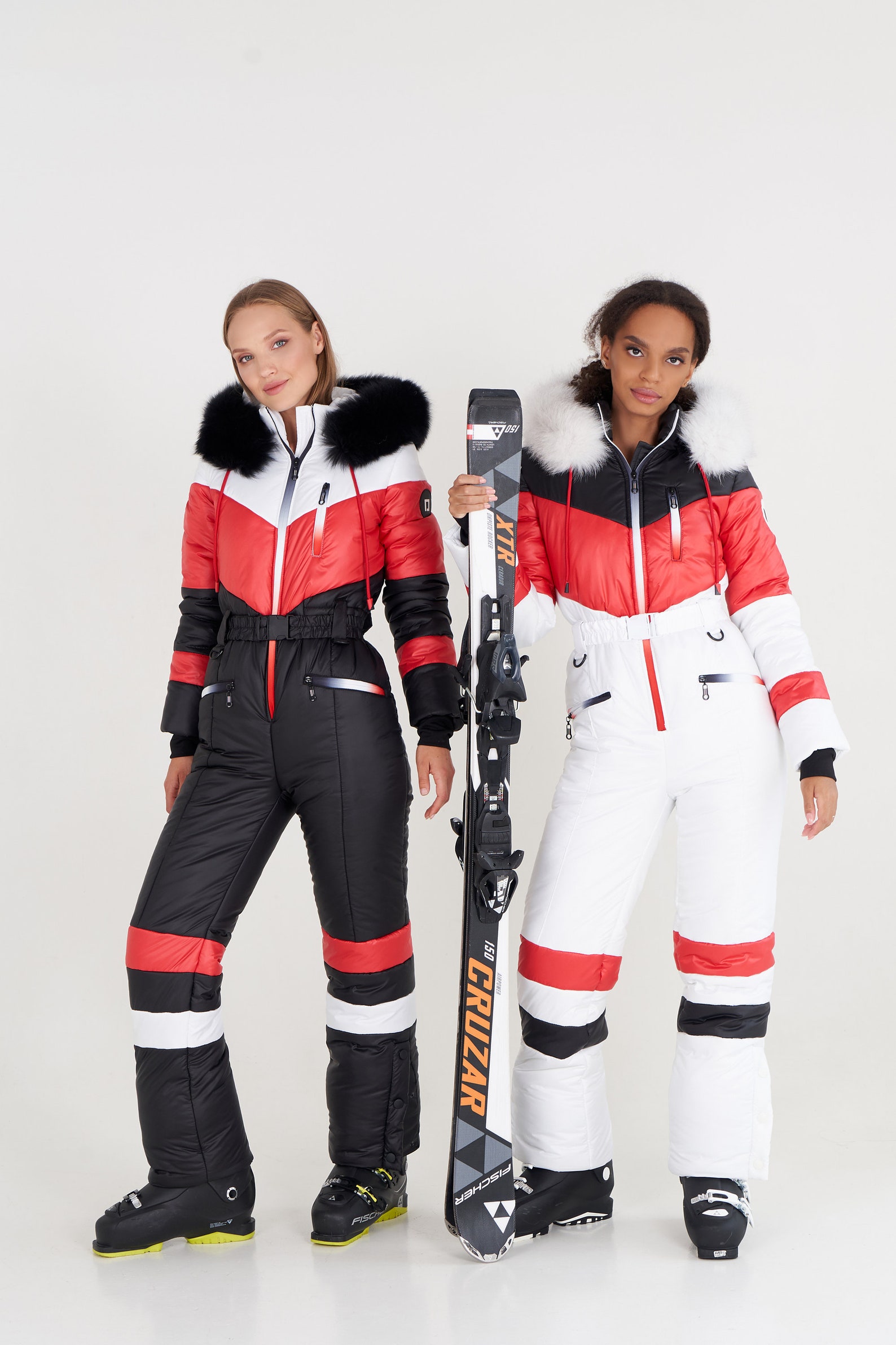 Womens Snowsuit White Womens Ski Suit Black Womens Ski Suit | Etsy