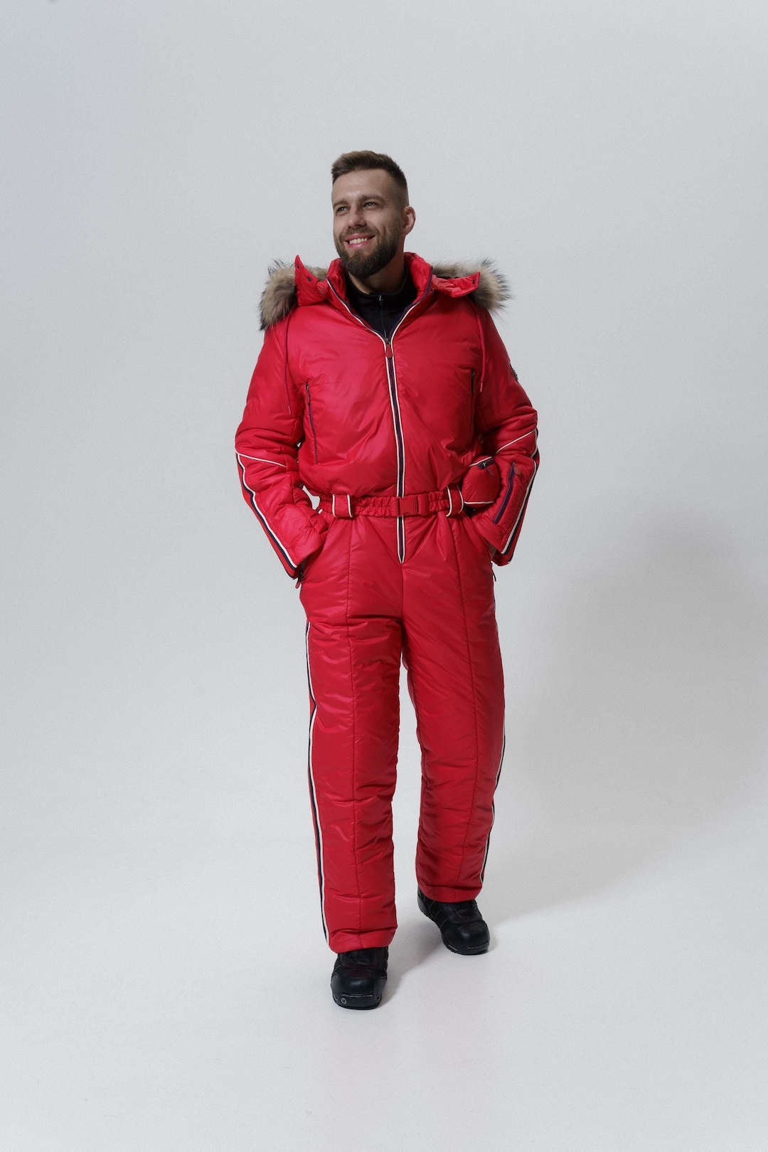 One-piece Ski Suit for Men Men's Winter Jumpsuit Ski Suit for Men Ski ...