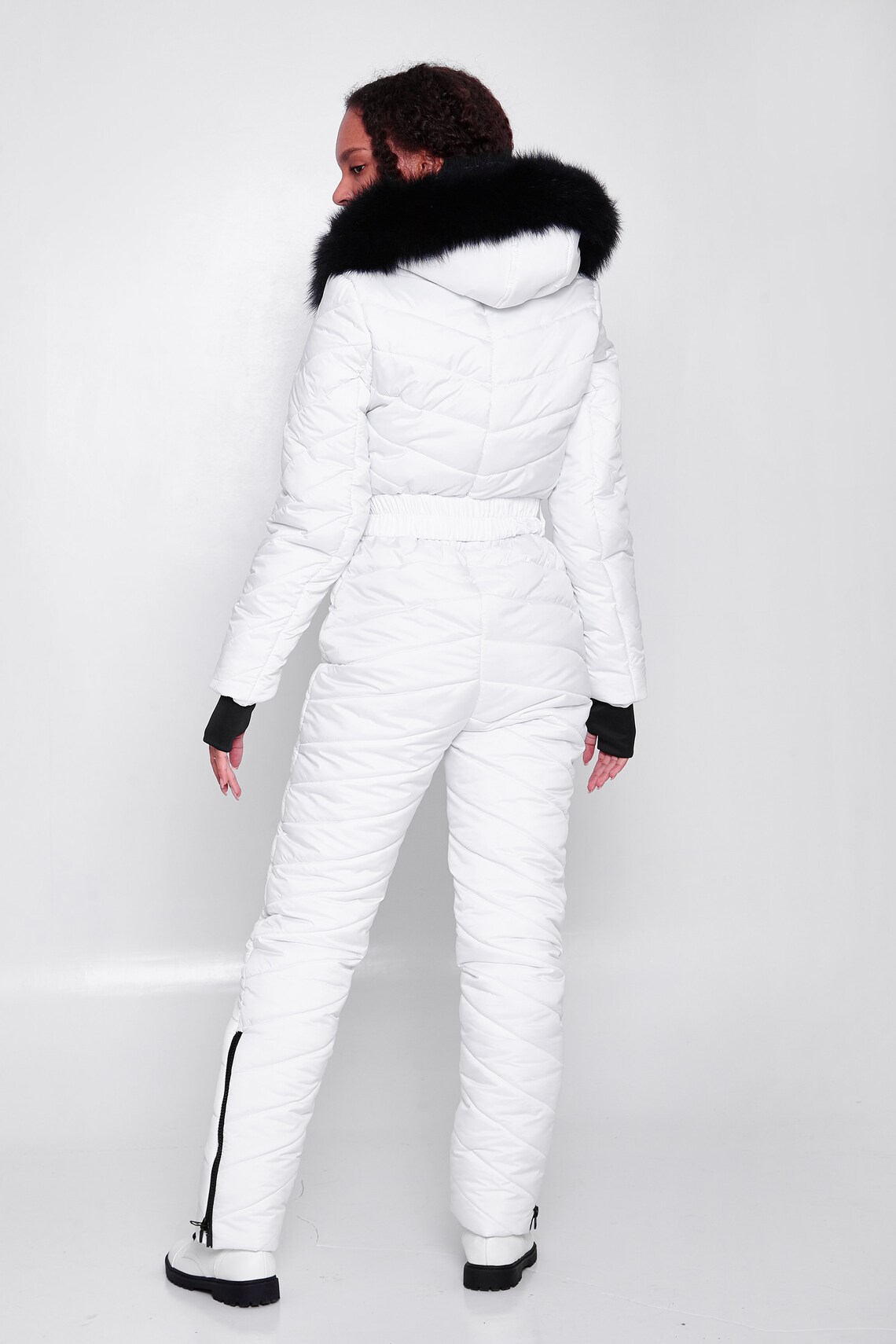 White Ski Suit for Women Snowsuit One Piece Ski Suit Warm Snow Suit - Etsy