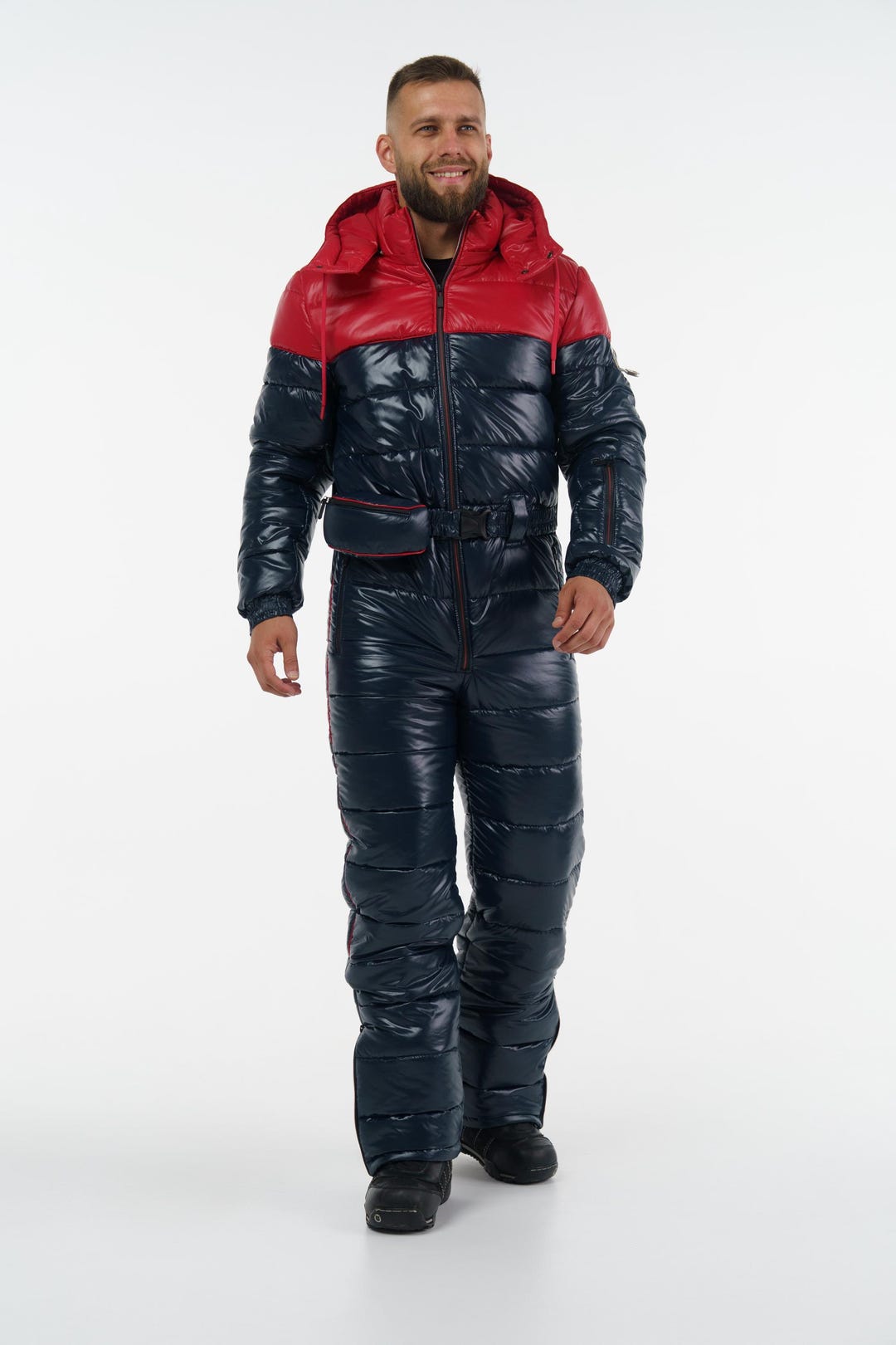 Shiny Ski Suit for Men Made of Waterproof Fabric - Etsy