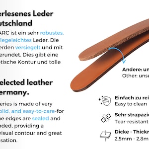 Leather Furniture Handle Series "arc" With Leather Loop / German ...