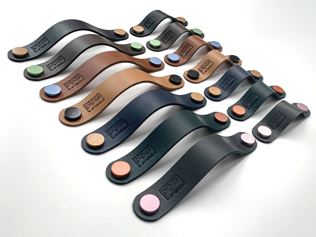 Modern Leather Handle Series “elder” Furniture Handles Made to Measure ...