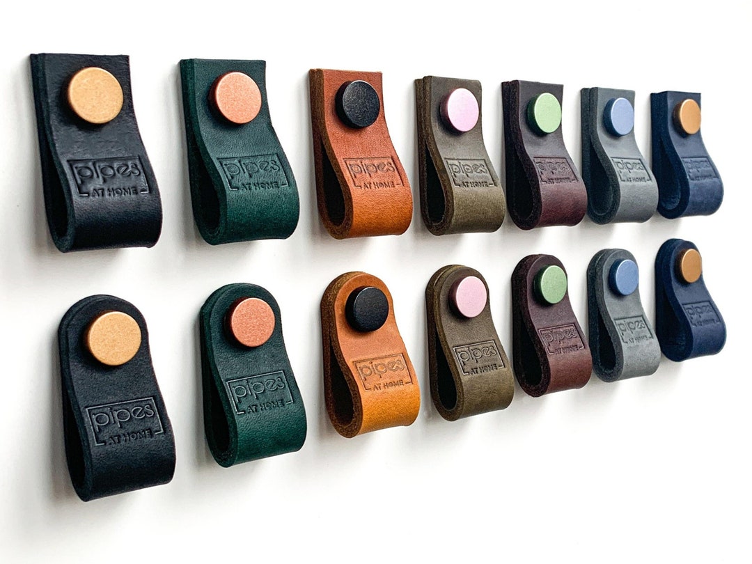 Handmade Leather Loops With More Than 50 Color Combinations - Etsy