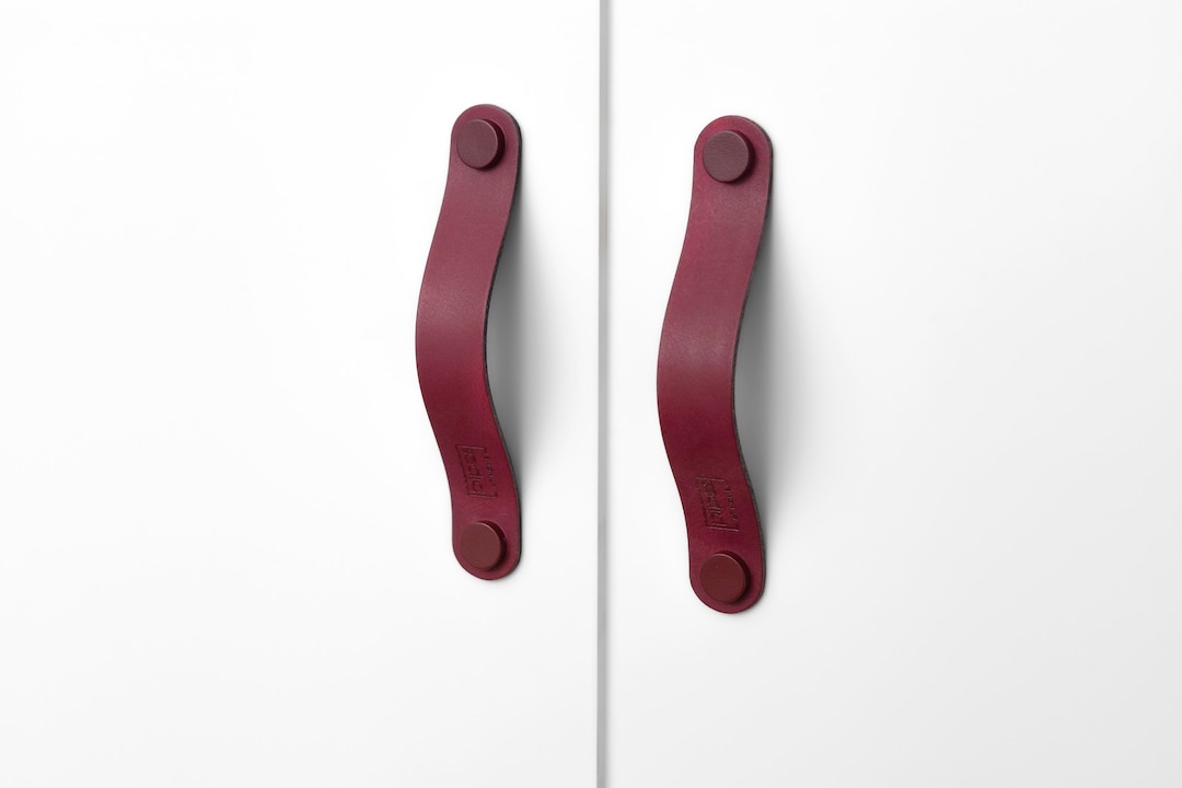 Furniture Handle Wild Berry Series "arc" Leather Handle Wild Berry ...